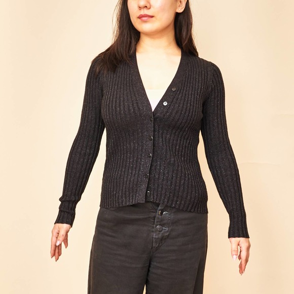 Express | Sweaters | Express Black Sparkle Cardigan In Size S | Poshmark